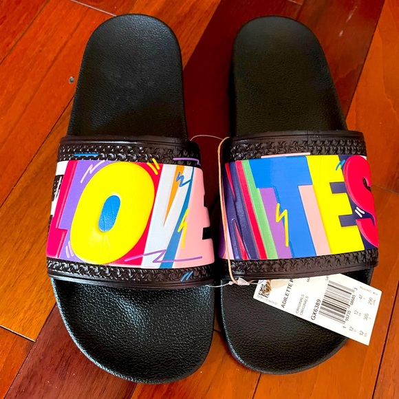 adidas | Shoes | Adidas X Kris Andrew Pride Adilette Slide Sandals ...